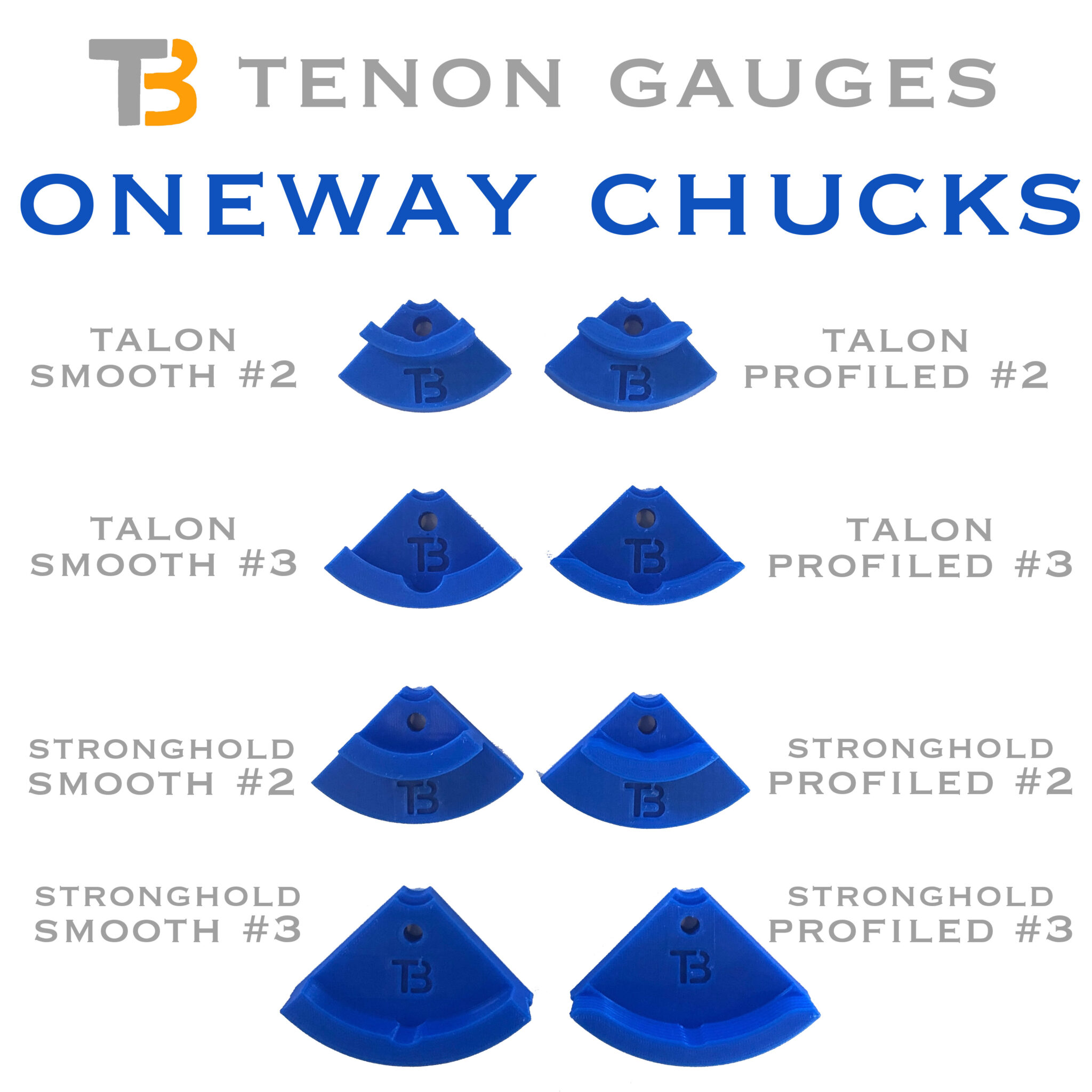 Tenon Gauges for Oneway Chucks – Trent Bosch Tools